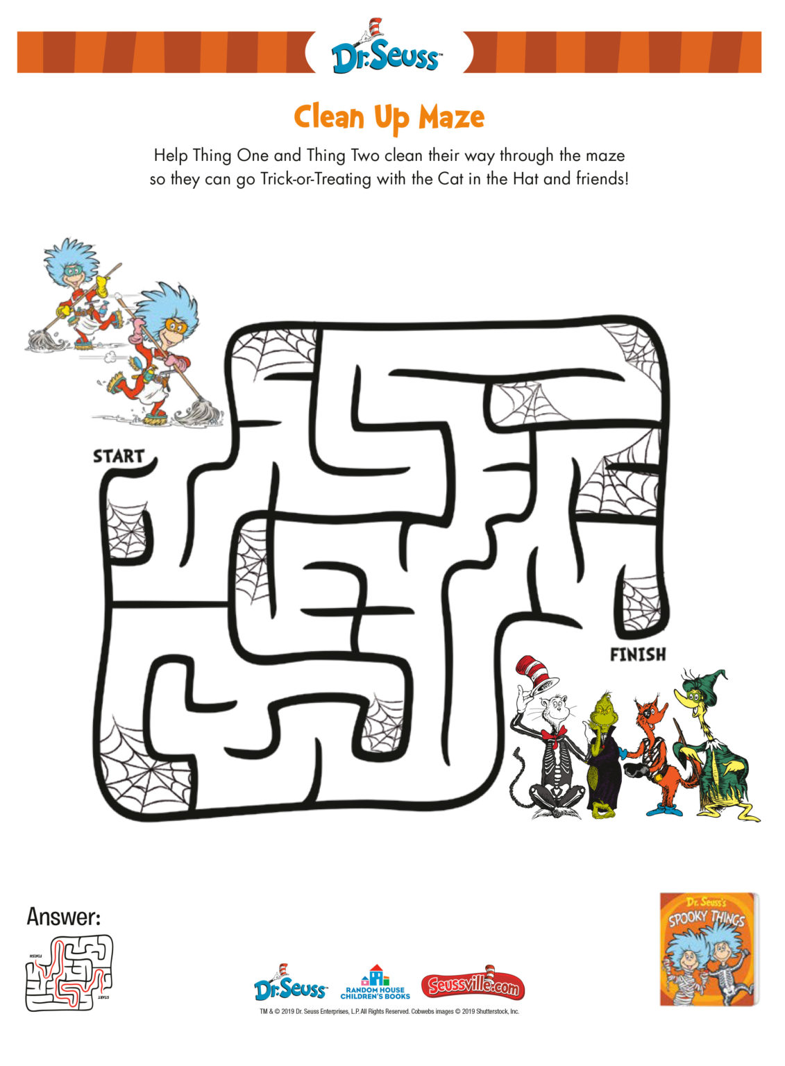 Clean Up Maze - Seussville