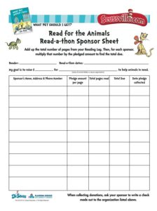 Read-a-thon Sponsor Sheet - Seussville