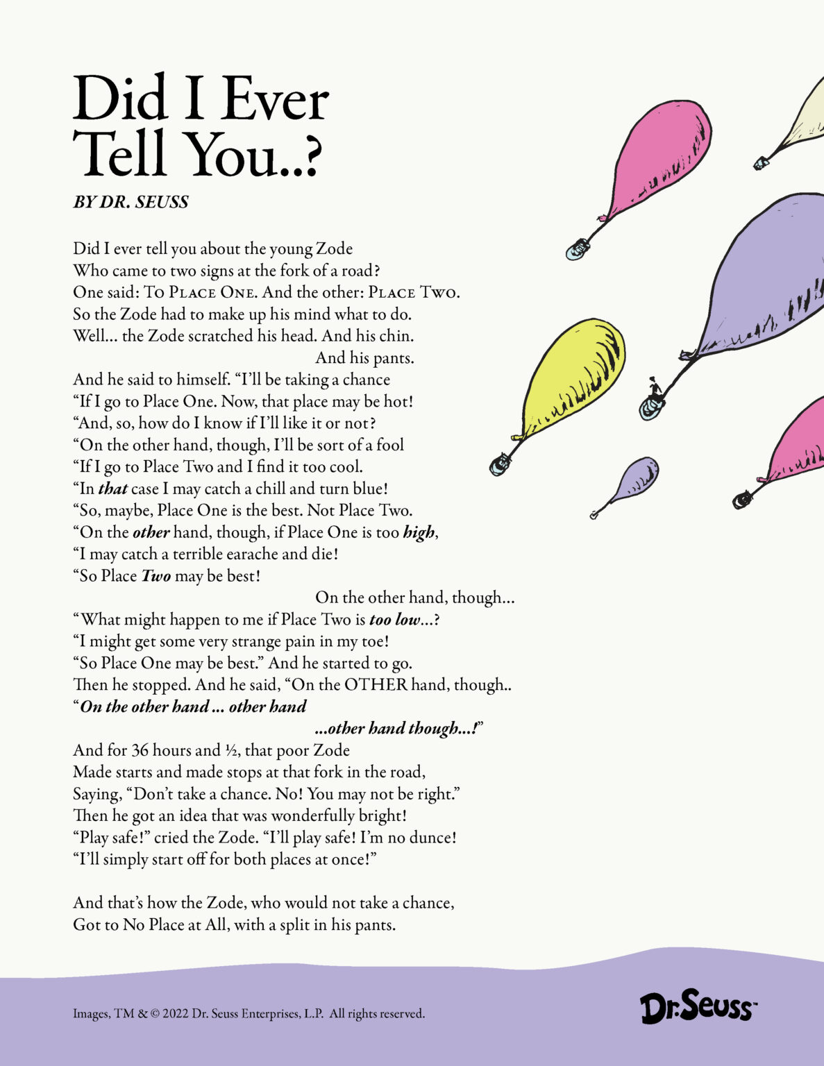 Lost Poems by Dr. Seuss - Seussville
