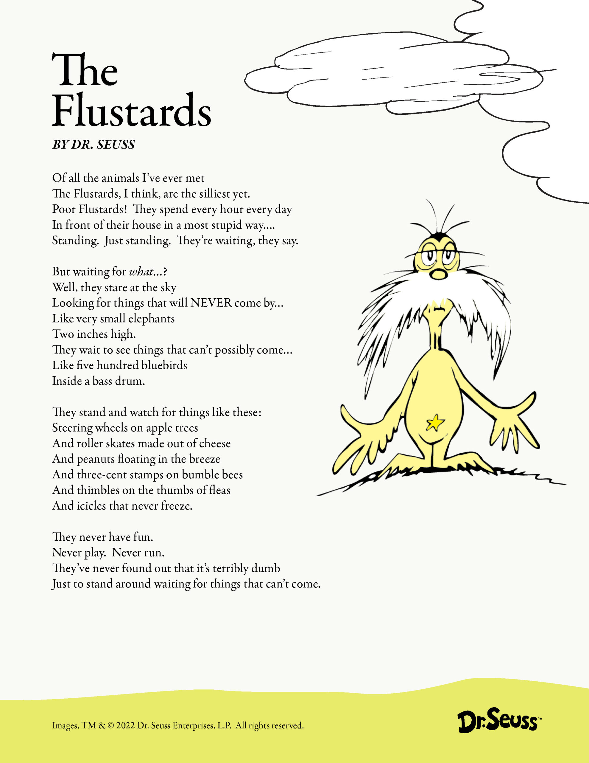 Lost Poems by Dr. Seuss - Seussville Lost Poems by Dr. Seuss - Seussville